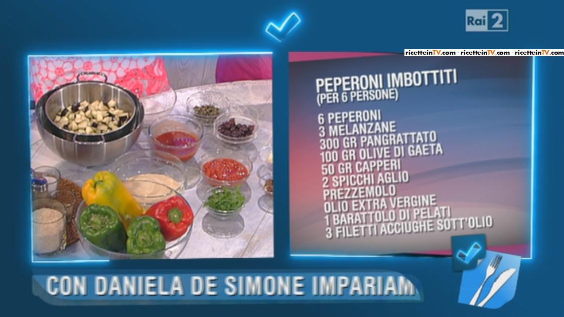 Detto fatto: la ricetta dei peperoni imbottiti di Daniela De Simone.