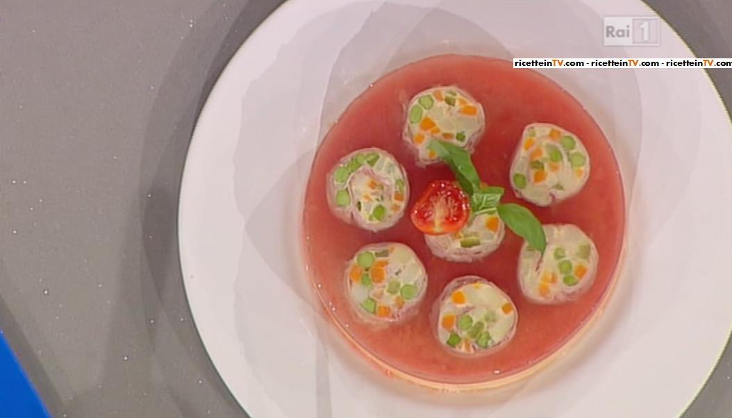 La prova del cuoco | Ricetta torta aspic di prosciutto cotto alla russa di Luca Montersino