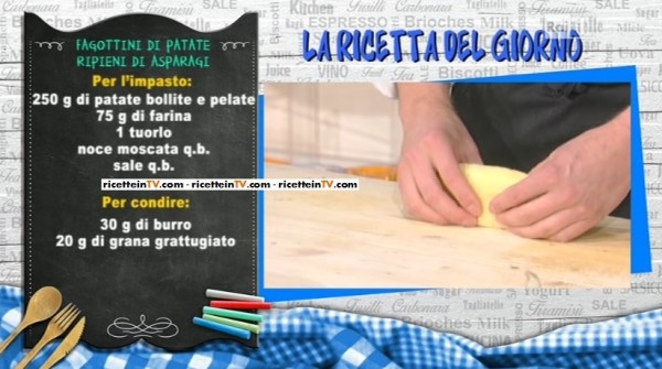La prova del cuoco | Ricetta fagottini di patate ripieni di asparagi di ...