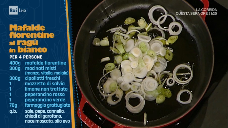 La prova del cuoco | Ricetta mafalde al ragù bianco di Luisanna Messeri