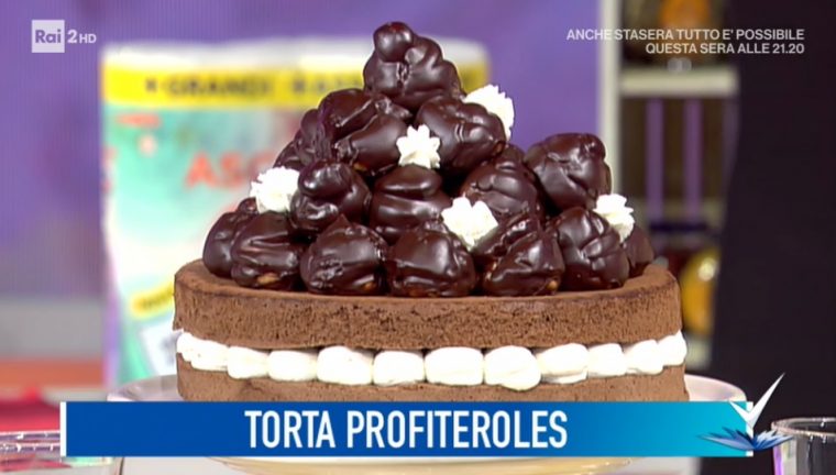 Detto Fatto | Ricetta torta profiteroles di Luca Perego