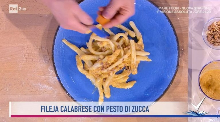 Detto Fatto | Ricetta fileja calabrese con pesto di zucca di Cettina ...