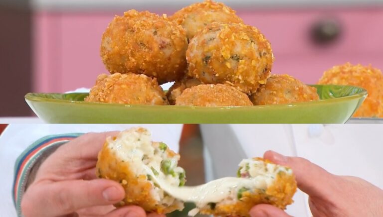 É sempre mezzogiorno | Ricetta arancini con salame piselli e taleggio ...