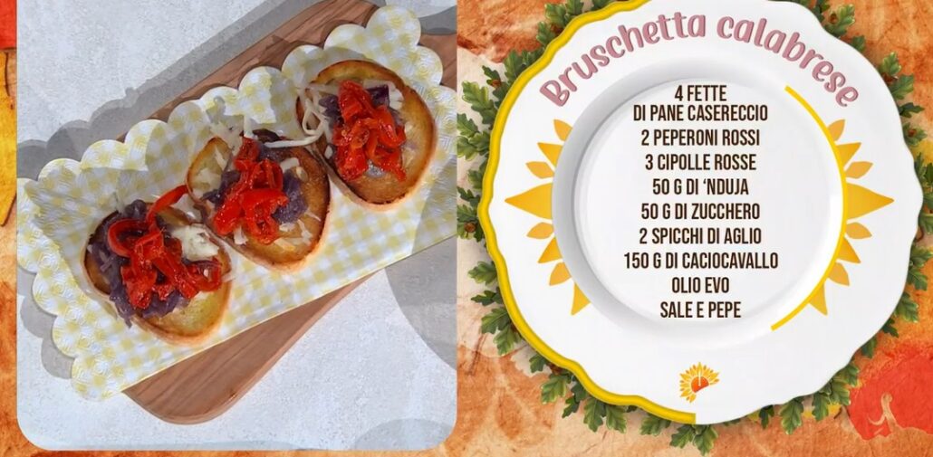 É sempre mezzogiorno | Ricetta bruschetta calabrese di Francesca Marsetti