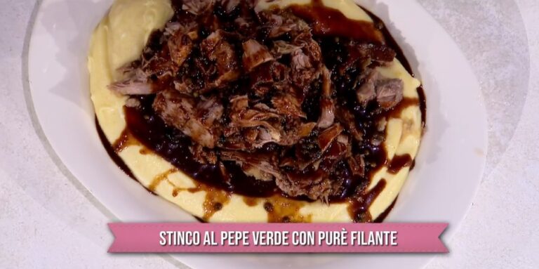 É sempre mezzogiorno | Ricetta stinco al pepe verde con purè filante di ...